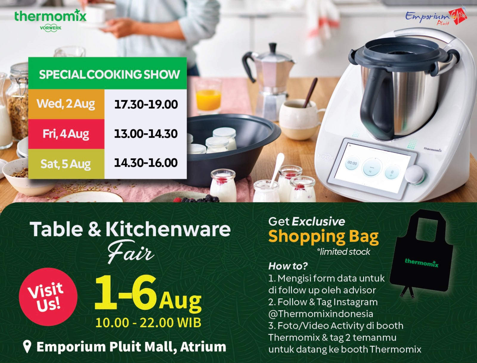 Table & Kitchenware Fair 1-6 August, Emporium Pluit Mall – Innovasi ...
